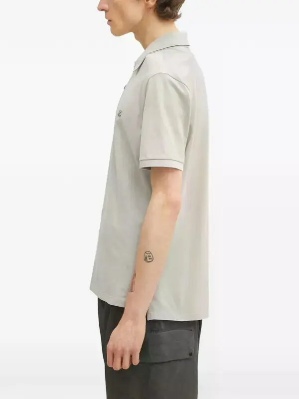 C.P. COMPANY Logo-embroidered Polo Shirt