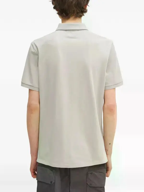 C.P. COMPANY Logo-embroidered Polo Shirt