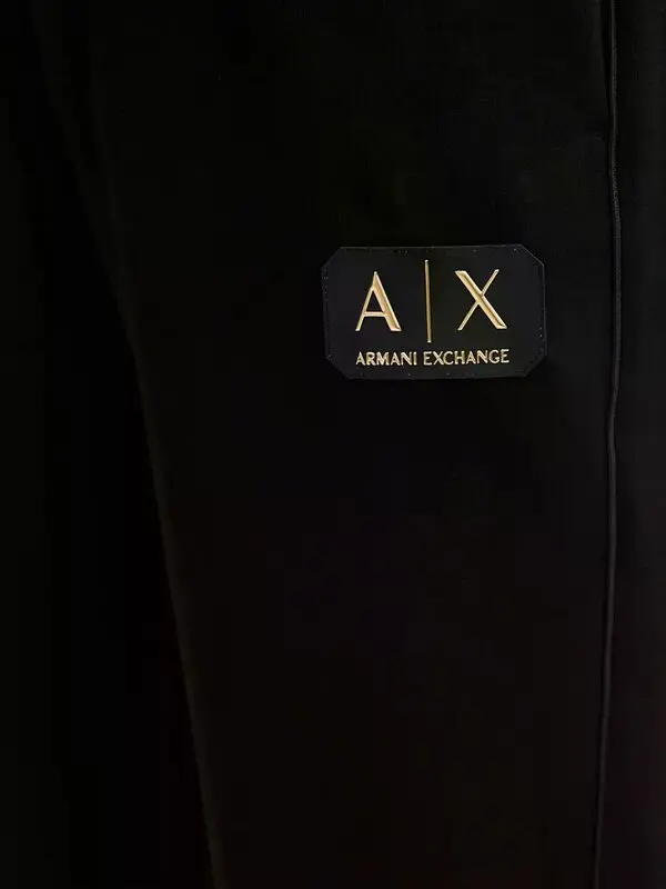 Armani Exchange Logo Patch Trousers