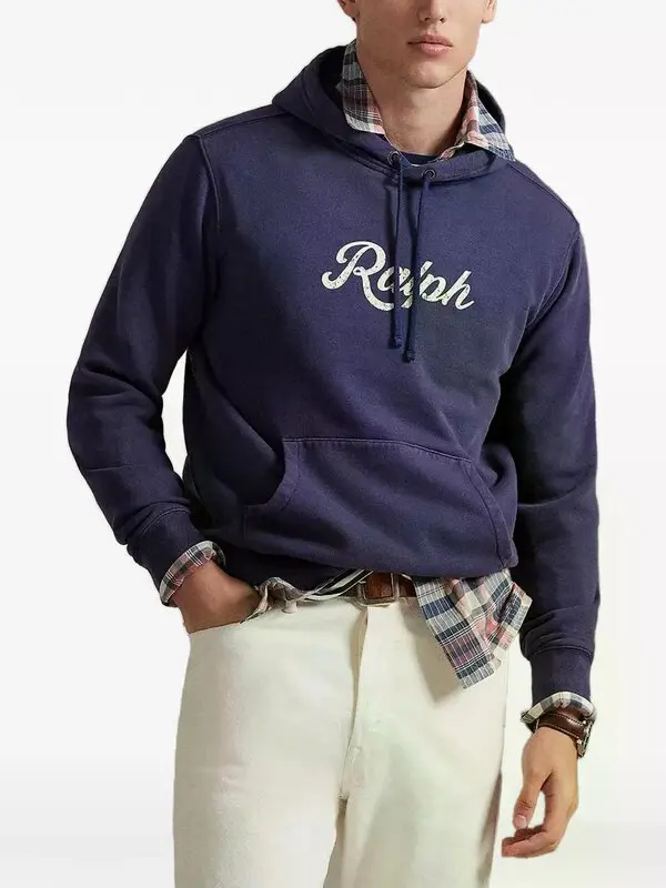 Polo Ralph Lauren Logo-print Hoodie - Blue