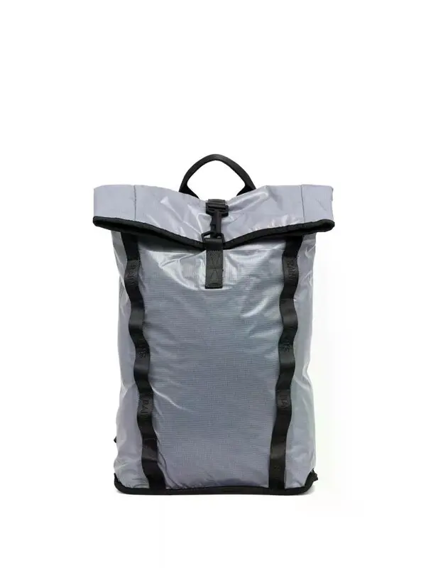 Rains Rolltop Buckled Backpack - Blue