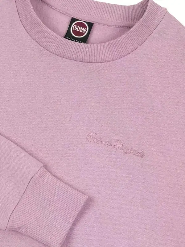COLMAR Embroidered Logo Cropped Sweatshirt - Purple