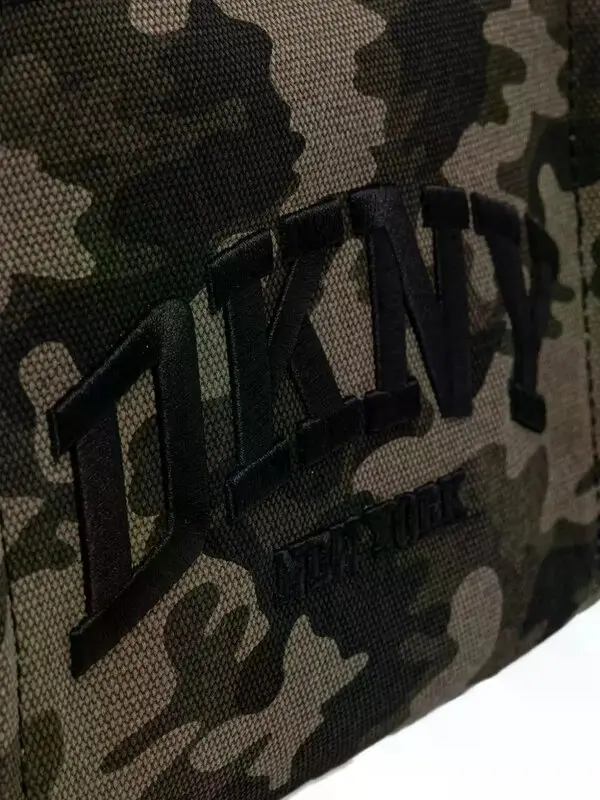 Dkny Camouflage Logo Patch Tote Bag