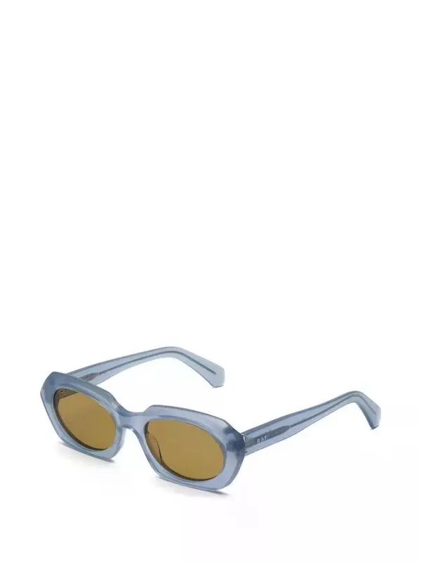 RETROSUPERFUTURE Epoca Geometric Frame Sunglasses - Blue
