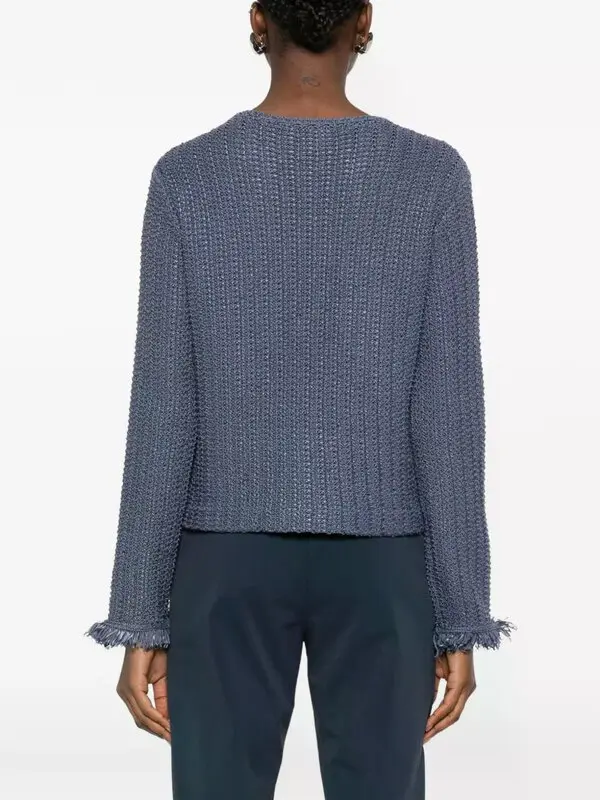 Emporio Armani Fringed Cardigan