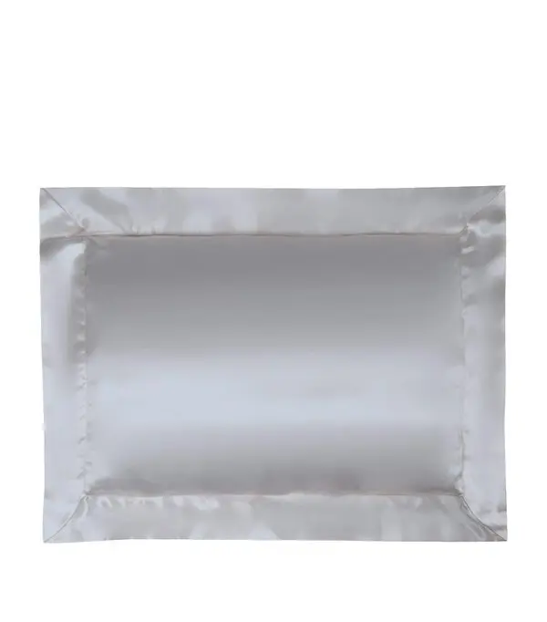 Gingerlily Silk Boudoir Pillowcase - Silver