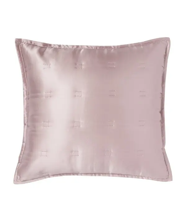 Gingerlily Silk Windsor Square Cushion - Pink