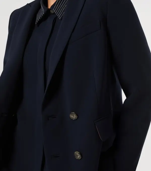 Marina Rinaldi Cady Double-breasted Blazer
