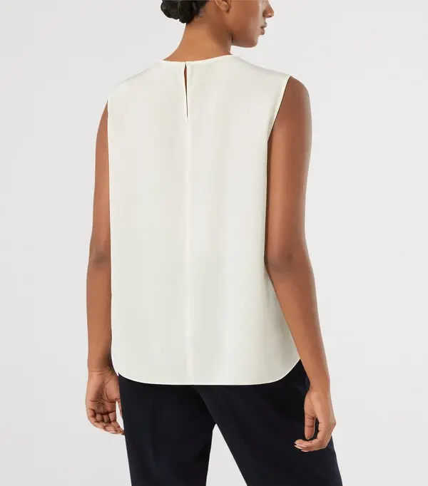 Marina Rinaldi Sleeveless Silk Blouse