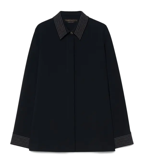 Marina Rinaldi Embroidered Shirt - Blue