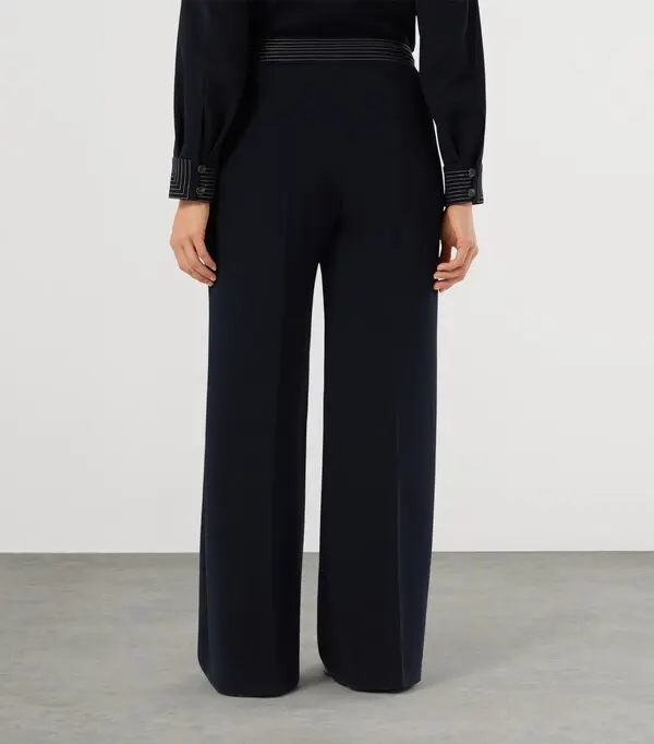 Marina Rinaldi Cady Wide-leg Trousers