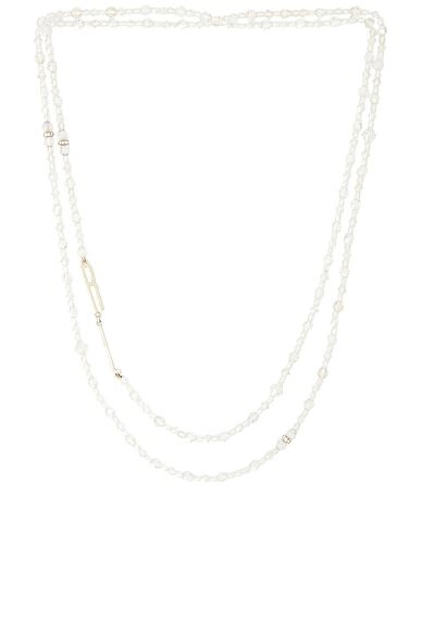Ralph Lauren Crystal Stone Necklace - Grey