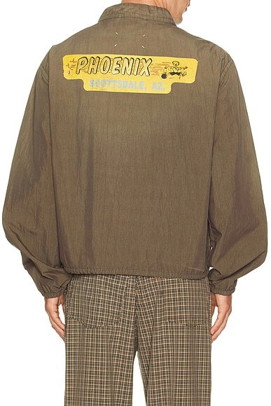 MAISON MARGIELA Sports Jacket With Graphic Detail - Walnut
