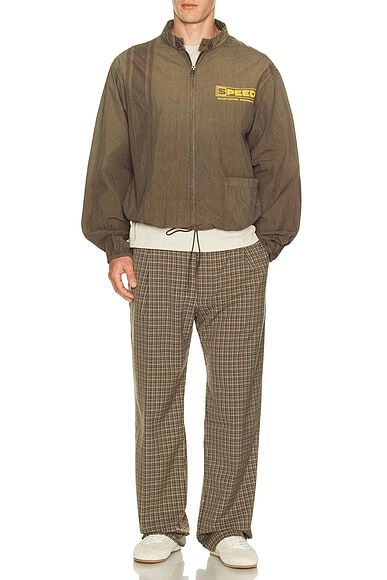 MAISON MARGIELA Sports Jacket With Graphic Detail - Walnut
