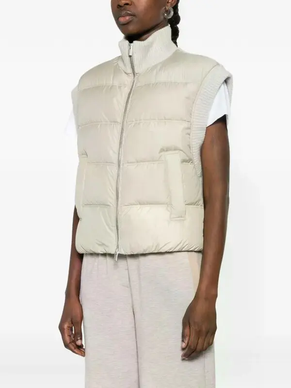 Peserico Quilted Ribbed Gilet