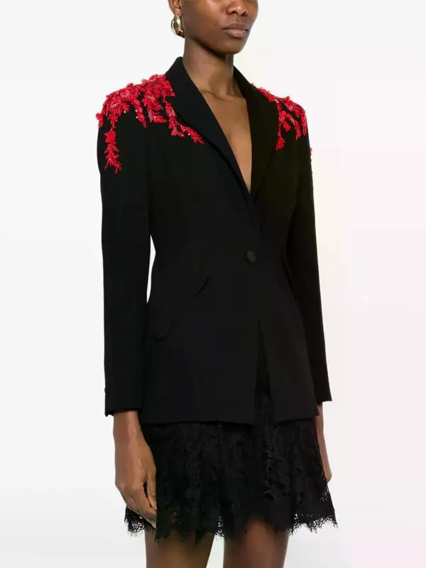 IMROSKA Shoulder-embellished Blazer