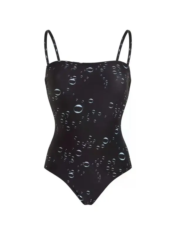 Vilebrequin Printed Bustier Swimsuit - Black