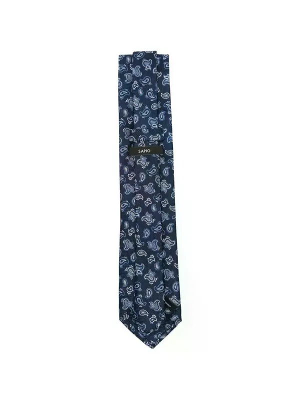 SAPIO Paisley Neck Tie - Blue