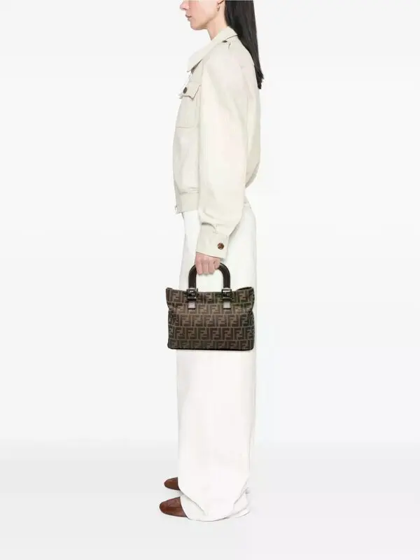 Fendi Small Zucca Canvas Tote Bag