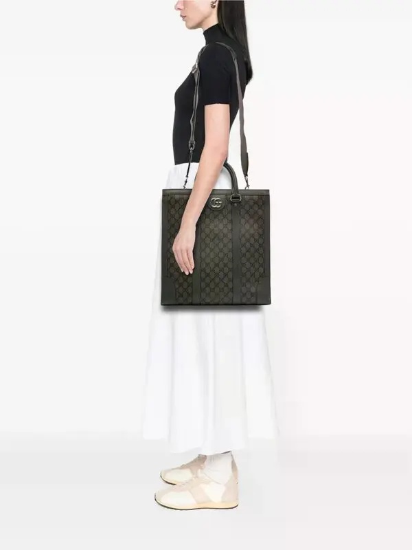 Gucci Ophidia Gg Supreme Satchel - Grey