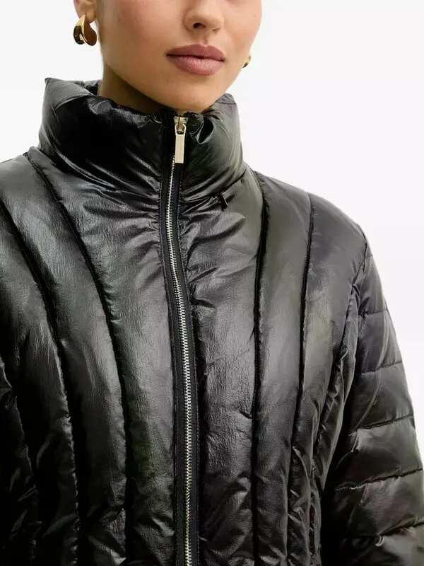 Armani Exchange Quilted Funnel Neck Zip-up Jacket