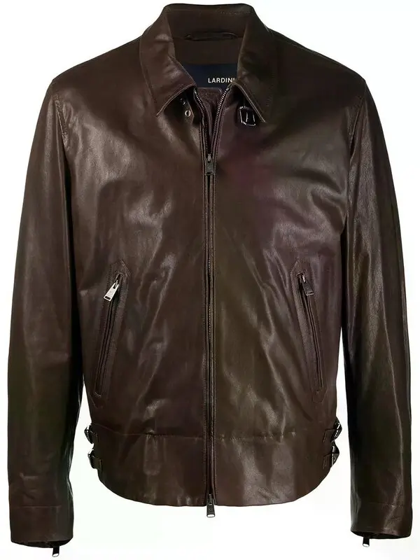 LARDINI Anthony Leather Jacket - Brown