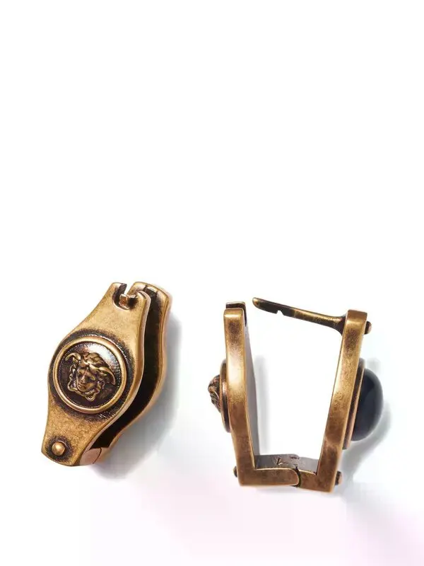 Versace Ellittica Earrings With Medusa Hardware