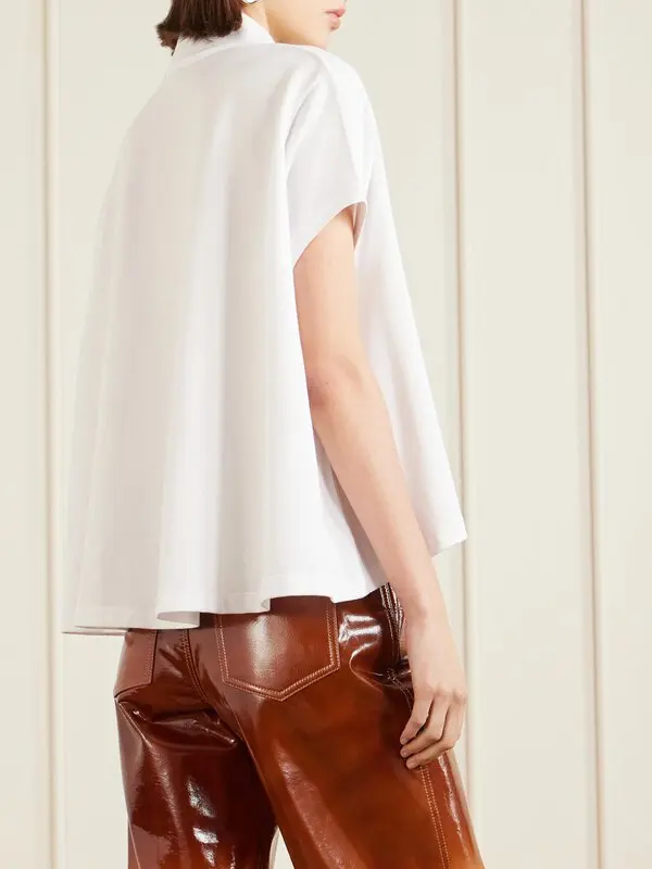 Loewe Embroidered Cotton-piqué Polo Shirt