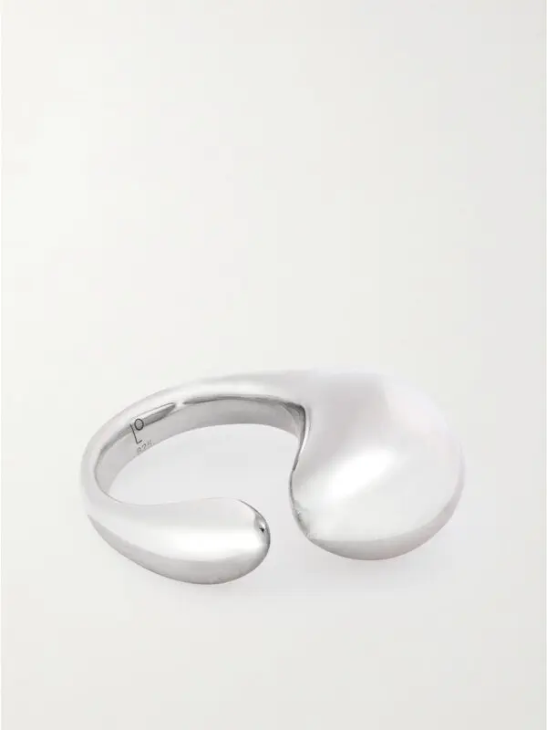 Dinosaur Designs Large Sterling Mungbean Ring - Silver