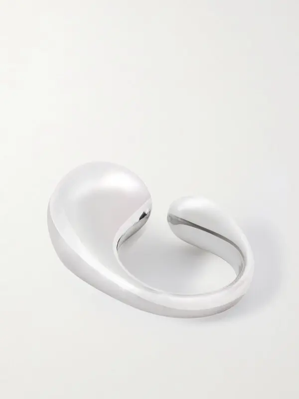Dinosaur Designs Large Sterling Mungbean Ring