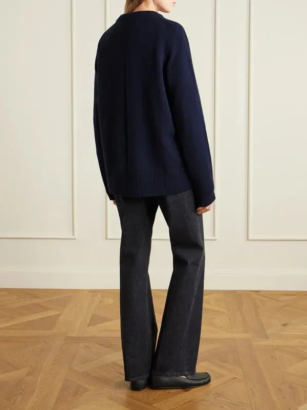 THE ROW Sibem Wool And Cashmere-blend Sweater - Blue