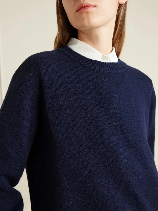 THE ROW Sibem Wool And Cashmere-blend Sweater - Blue