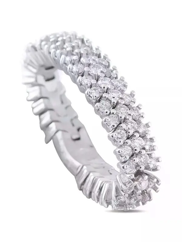 LB EXCLUSIVE 18k White Gold Diamond Ring - Silver