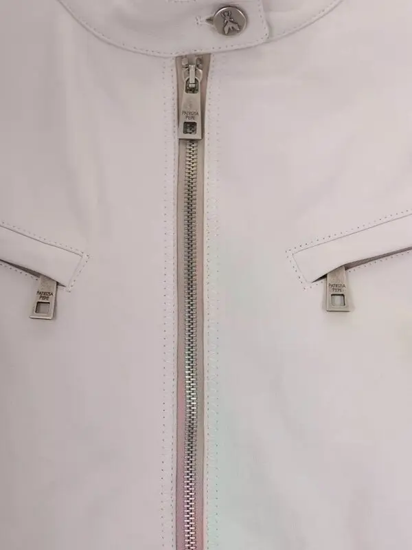 Patrizia Pepe Zipped Leather Jacket