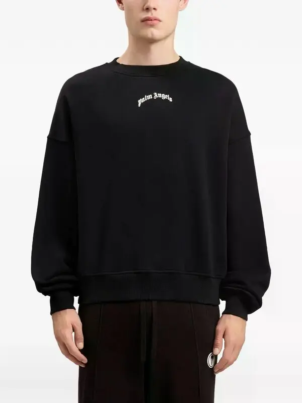 Palm Angels Curved Logo Sweatshirt