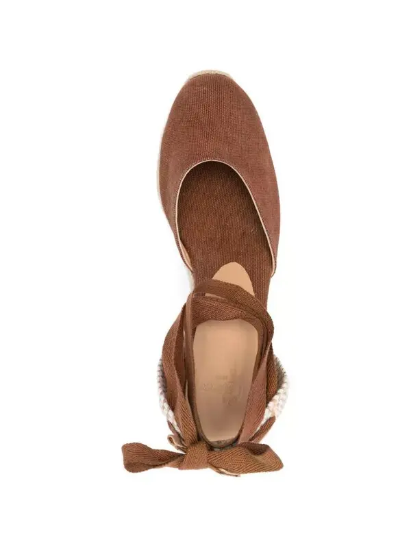 CastaÑer Tie-ankle Espadrille Wedges