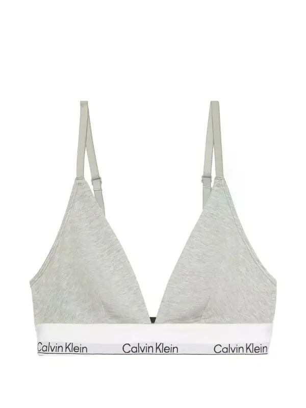 Calvin Klein Triangle-design Bra - Grey