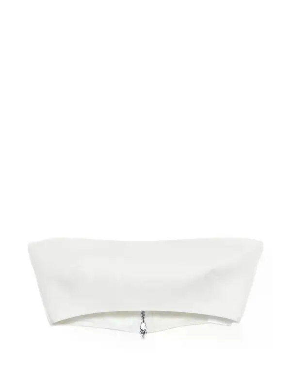 Maticevski Zip Strapless Top - White