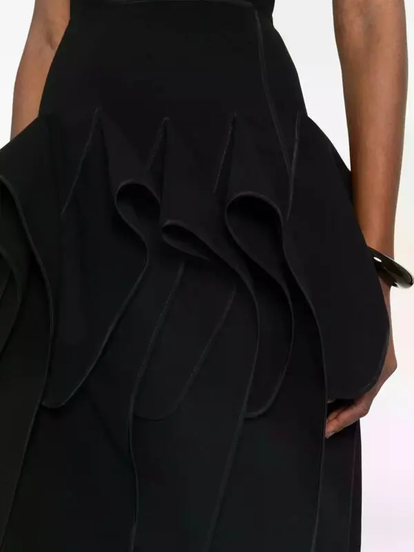 Maticevski Strapless Ruffled Midi Dress