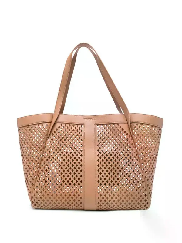 TWINSET Laser-cut Tote Bag - Neutrals