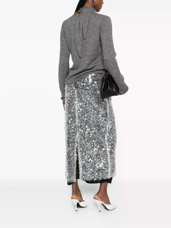 VIKTORIA CHAN Turtleneck Sweater With Tie Detail