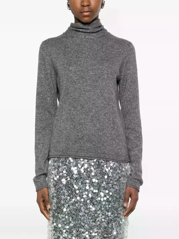 VIKTORIA CHAN Turtleneck Sweater With Tie Detail