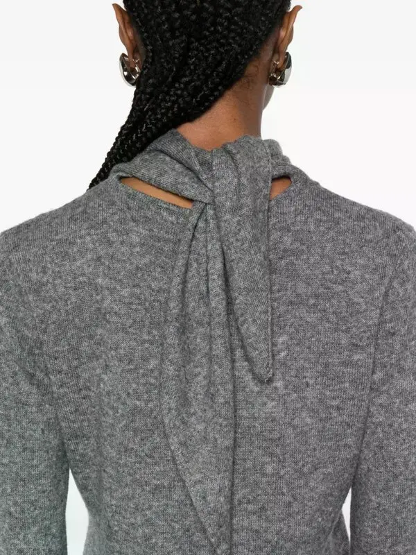 VIKTORIA CHAN Turtleneck Sweater With Tie Detail