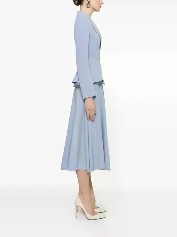 NISSA Button-detailed Midi Skirt