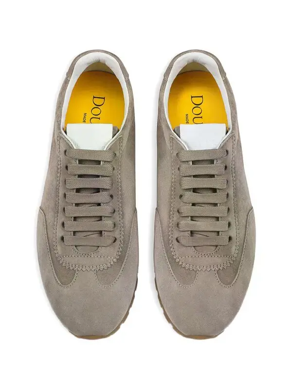 DOUCAL'S Suede Lace-up Sneakers - Neutrals