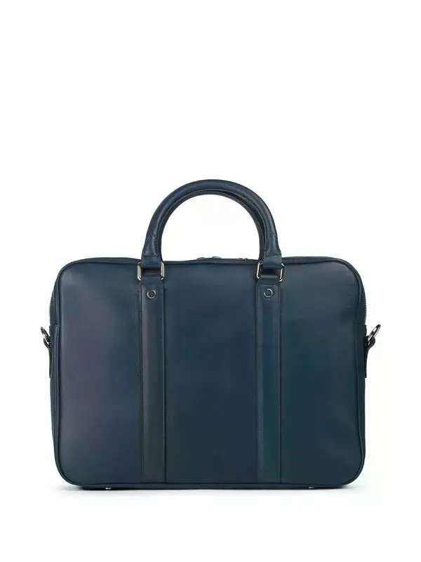 DOUCAL'S Leather Briefcase - Blue