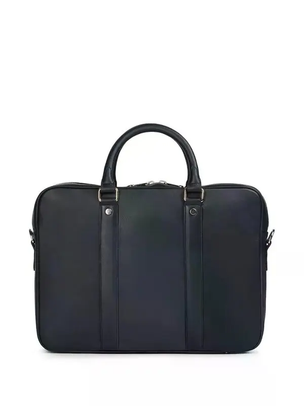DOUCAL'S Leather Briefcase - Blue