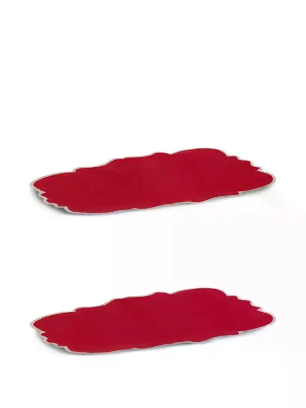 BITOSSI HOME Scalloped Placemat Set - Red