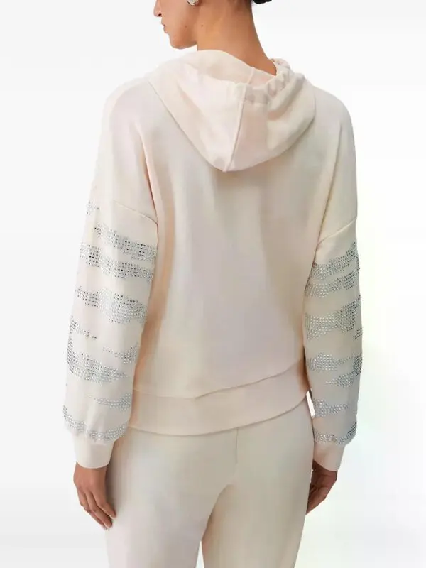 Liu Jo Embellished Hoodie With Drawstring And Appliqués