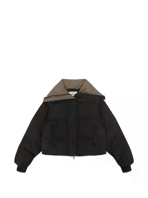 ENTIRE STUDIOS And Brown Collared Zip-up Jacket